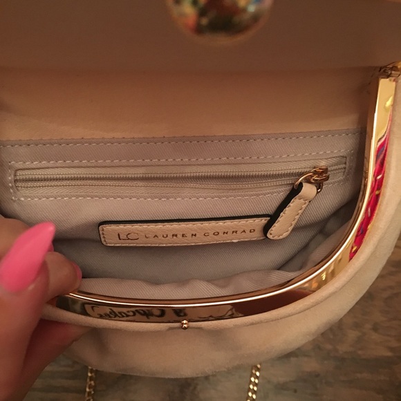 LC Lauren Conrad | Bags | Lc Lauren Conrad Blush Suede Faux Leather ...